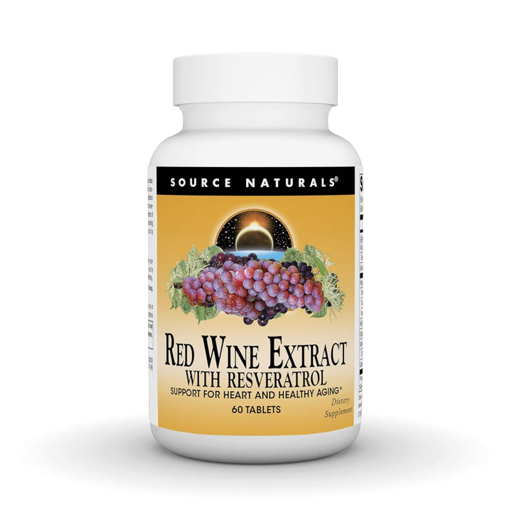 Source Naturals Red Wine Extract with Resveratrol 60 Tablets – Shasva ...